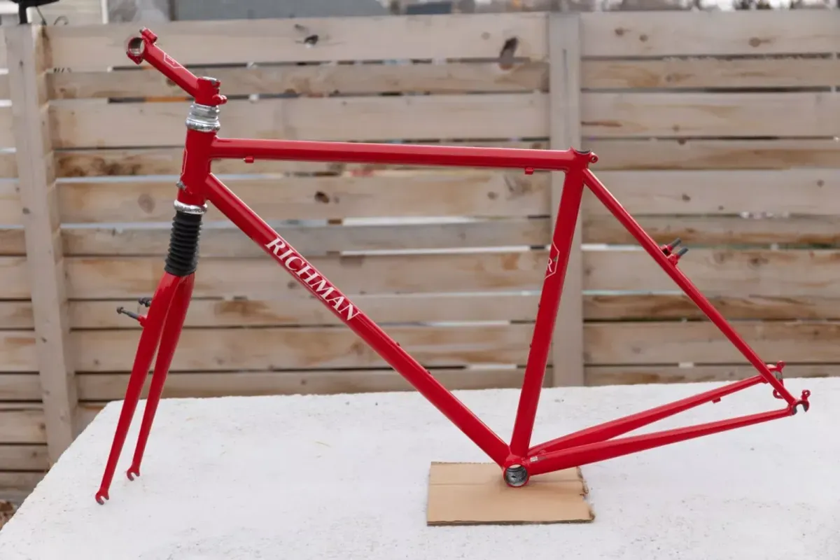 Vintage Jeffrey Richman Fillet Brazed Steel Bicycle Frame Action Tec ...